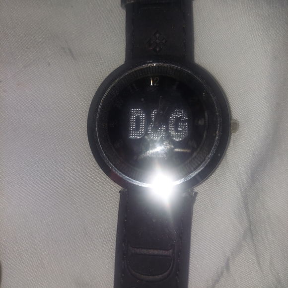 D&G | Accessories | Black Unisex Watch W Dg Beautifully Crafted In ...